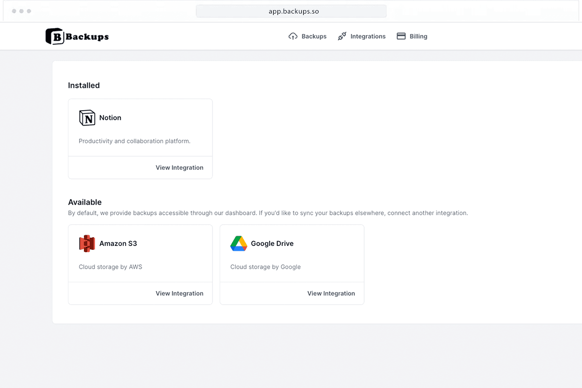 Backups.so - Automated Notion Backups